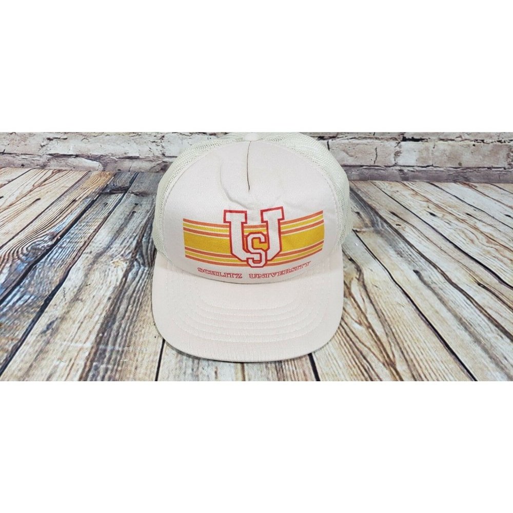 Schlitz University Trucker Mesh Beer Hat Vintage Coll… - Gem
